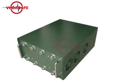 Cina gamma di blocco regolabile dell'emittente di disturbo del segnale dello zaino di 120W GPS Wifi per le forze militari in vendita