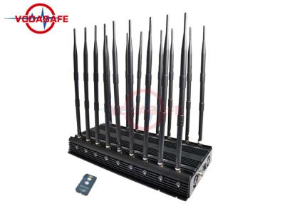 Cina Emittente di disturbo del segnale del telefono cellulare di 18 antenne con l'accessorio 5 ventole di raffreddamento in vendita