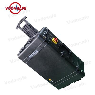 Cina Gamma portatile 480W di copertura dei Gps Wifi 100m dell'emittente di disturbo 2g 3g 4g 5g del segnale del telefono cellulare in vendita