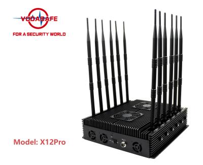 Китай Jammer неподвижной 12 пользы наивысшей мощности X12Pro Jammer 93W диапазона Multi сильный  продается