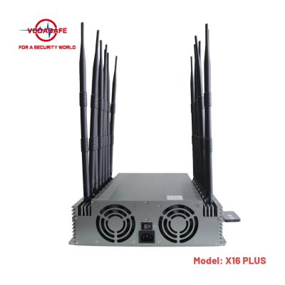 Cina emittenti di disturbo del segnale del telefono cellulare di 80m 16 antenne dell'interno facendo uso di 110W regolabile in vendita