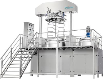 China Automatisierte kosmetische Emulsionsmittel-Mischer-doppelte Wellen-einfache Reinigung zu verkaufen