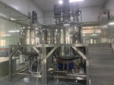 China Kosmetische Emulsionsmittel 500-5000KG Mischgefäße mit PLC-Kontrollsystem zu verkaufen