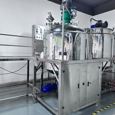 China Edelstahl-Kosmetik-Emulgationsmischer mit PLC-Steuerung mit einer Kapazität von 5000 L zu verkaufen