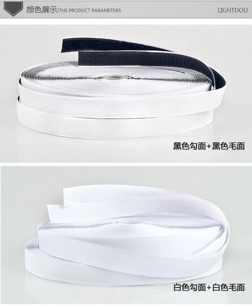 Quality Strong Rubber Adhesive 20mm Hook and Loop Rolls for Cable Wire Cord Management for sale
