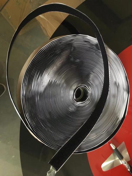 Quality RTS black and white 25mm 70% nylon 30% self adhesive hook and loop suppliers for sale