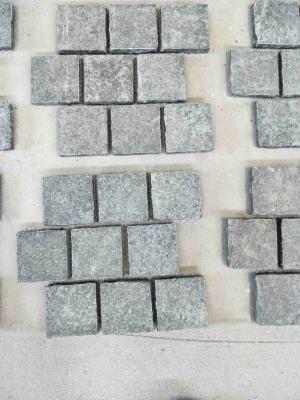 China Black Granite G684 Mesh Paving Stone For Outdoor Chinese Granite Paving for sale