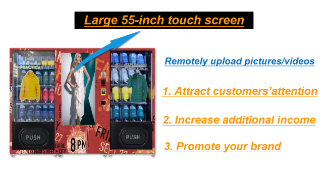 Copre lo schermo termico di WithTouch della maglietta della biancheria intima del distributore automatico