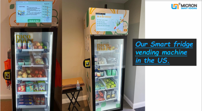 Grab n go vending machine to sell fruit egg snack drink wine vending machine