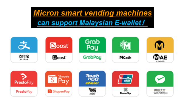 Accept customize E-wallet vending machine to sell snack drink food cigarette