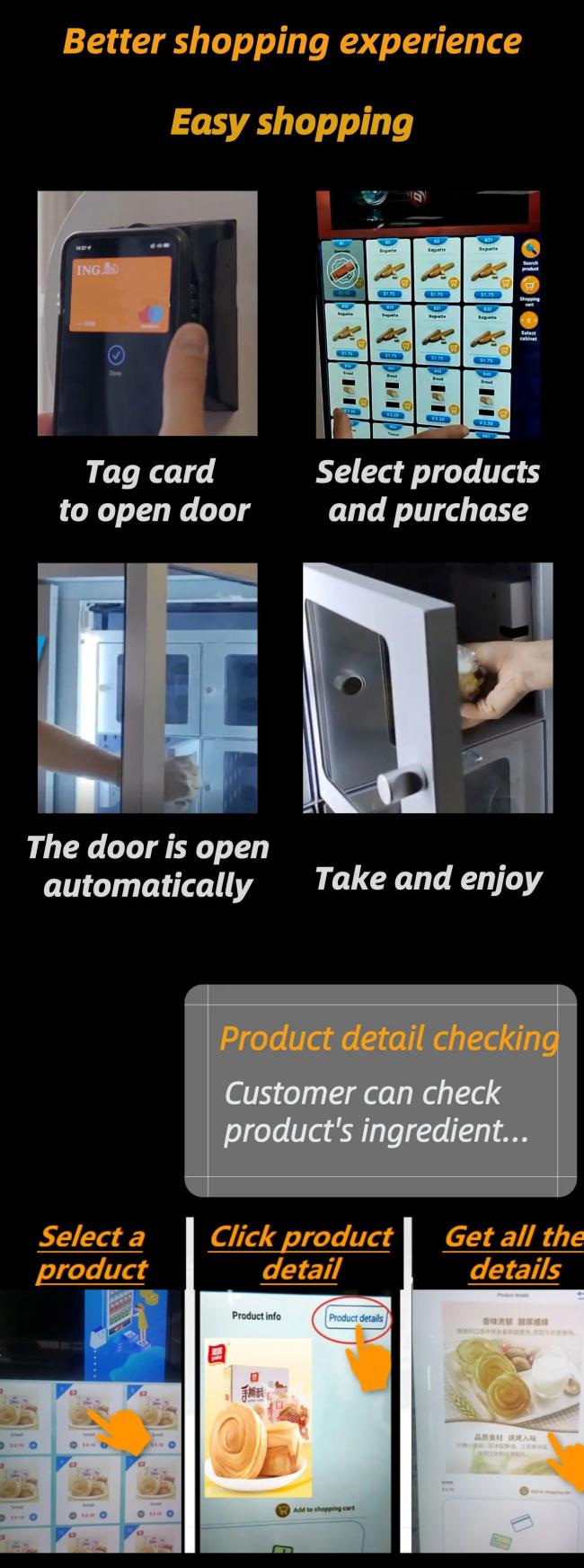 Micron 4G/WIFI customized Locker vending machine shopping experience