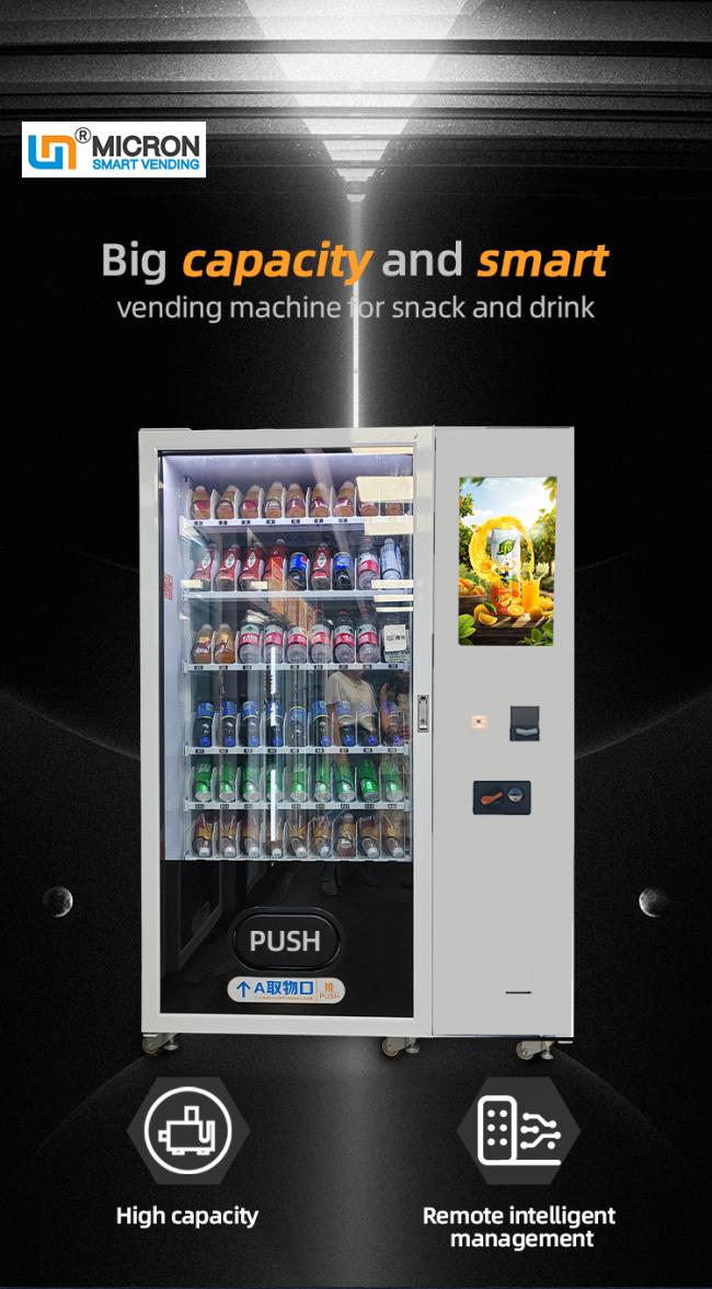 Smart vending machine for snack and drink with E-wallet and touch screen