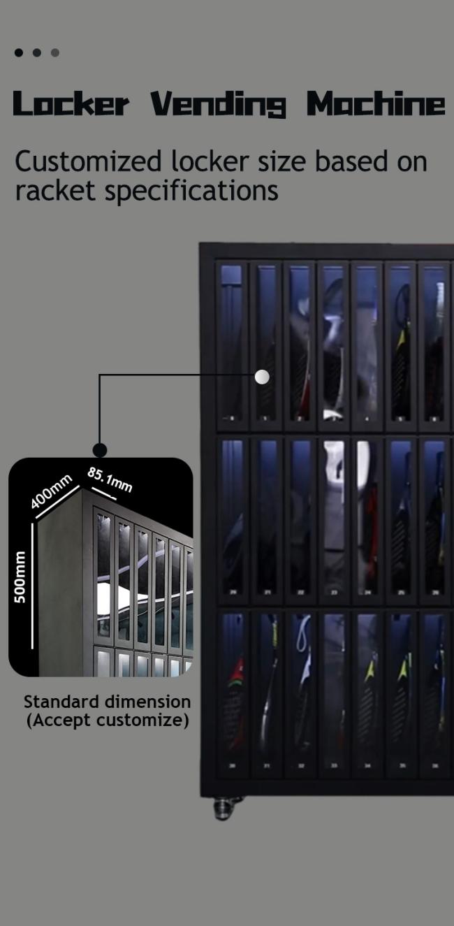 Smart Locker Tennis Rackets Vending Machine with Card Reader for Sports Equipment