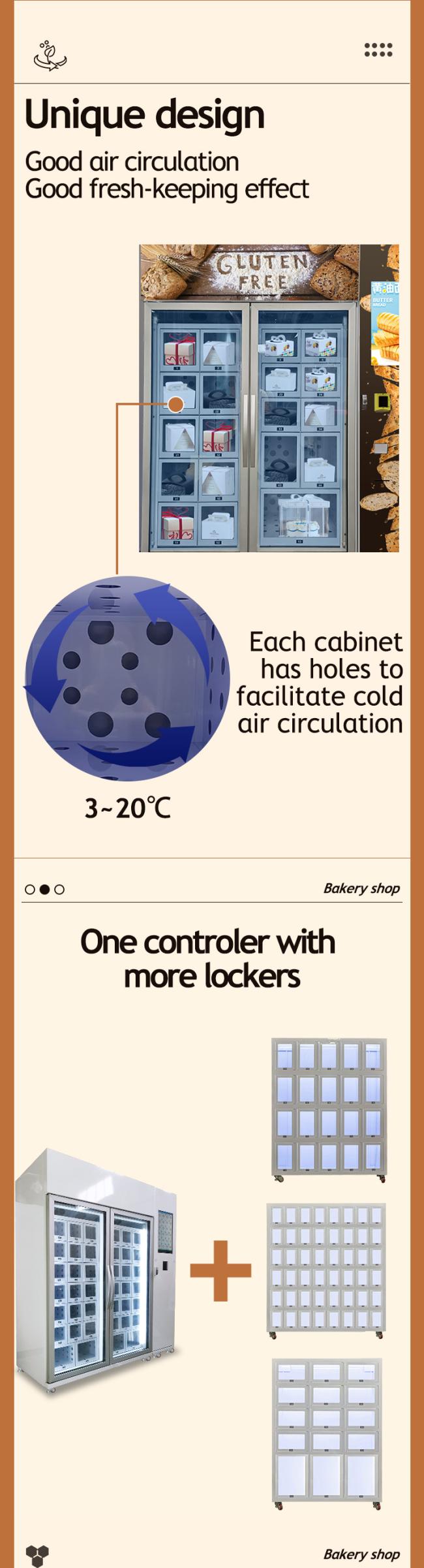 high quality hardware of bread cupcake vending machine
