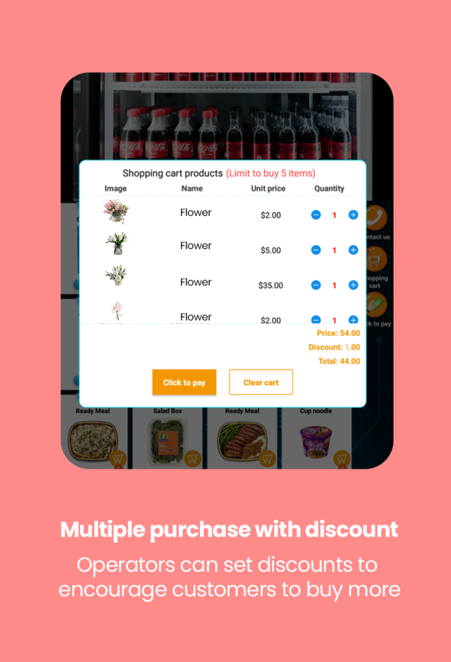 24/7 Self Service Cooling Fresh Bouquet Flower Vending Machine With Nayax Card Reader