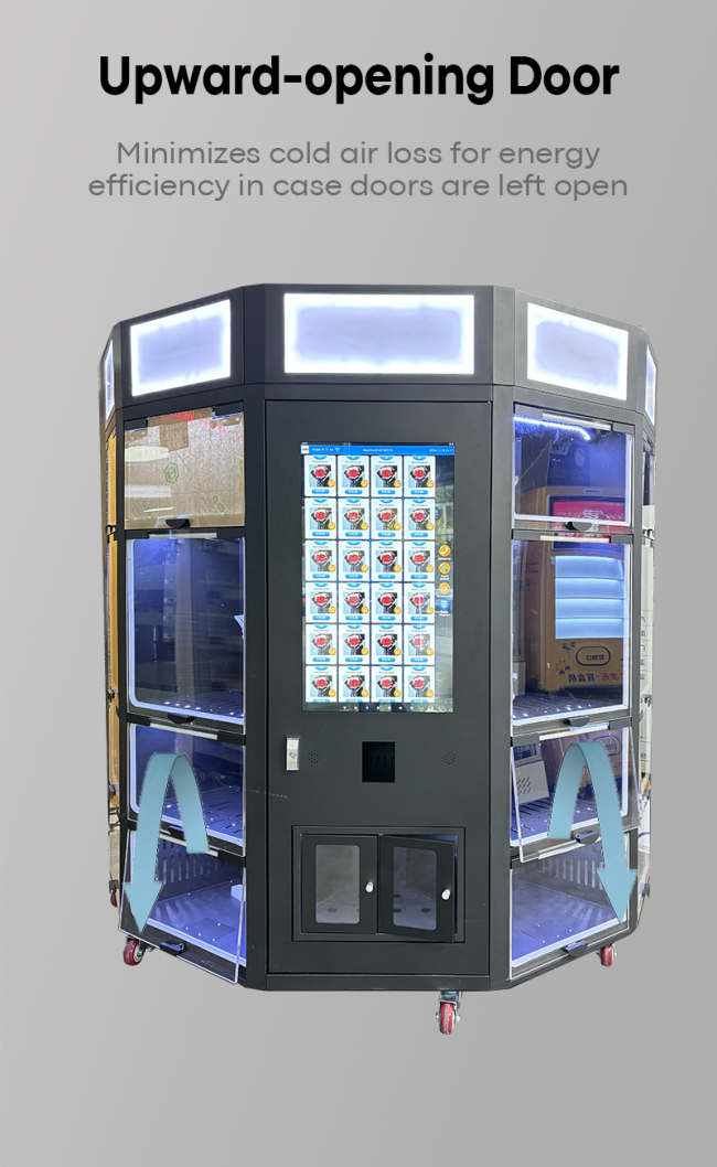 New Design Locker Fresh Flowers Vending Machine With Cooling Function 32 Inch Touch Screen Light Box for Branding