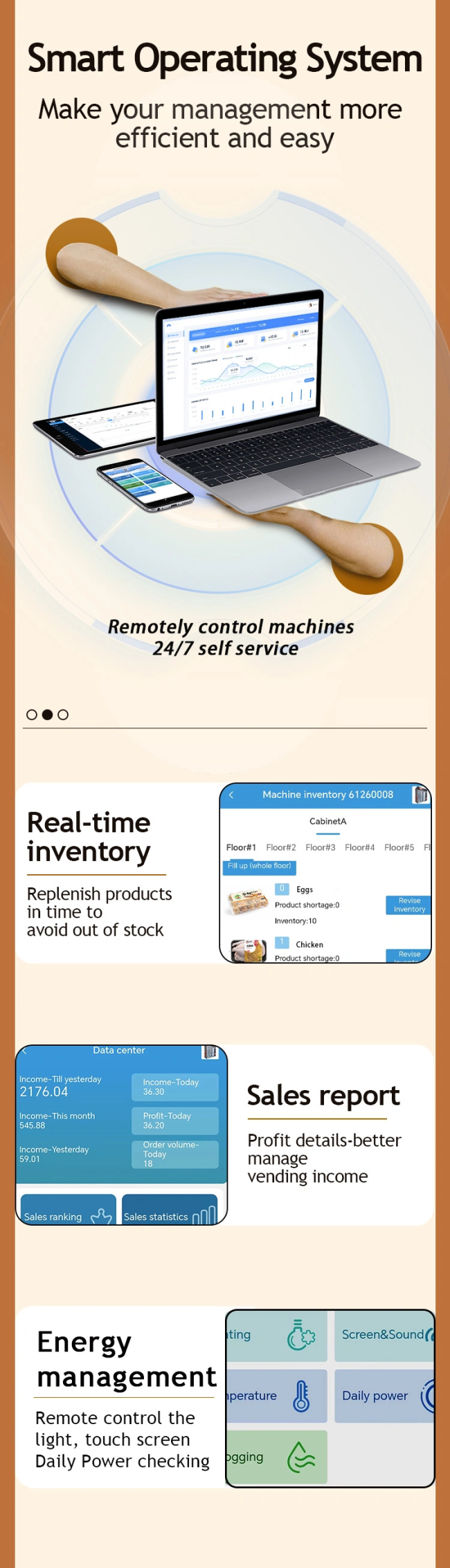 Customizable Lockers Smart Cooling Freezing Systems for Fresh Frozen Farm Products Vending Machine