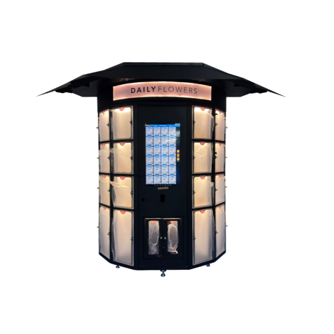 Micron Customized Locker Compartments for Fresh Flower Vending Outdoor Smart Flower Dispenser