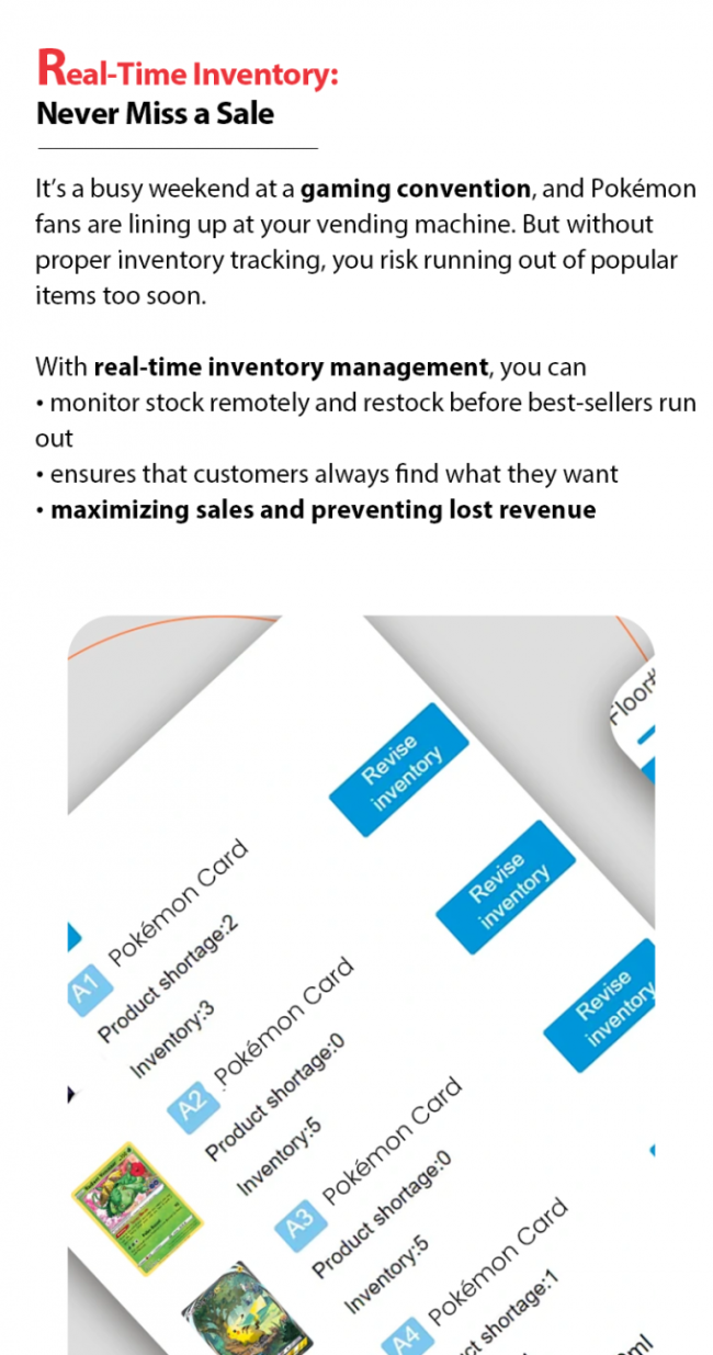 Monster Collection Vending Machine in retail environment