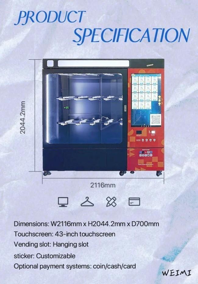 WEIMI Automated Clothes Vending Machine front view
