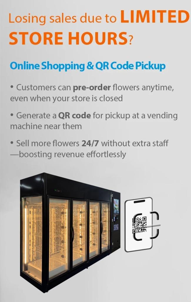 Detailed view of flower preservation system
