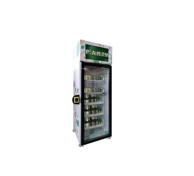 China Gym Vending Machine to Sell Energy Drink Fresh Fruit Refrigerator Vending With Card Reader for sale