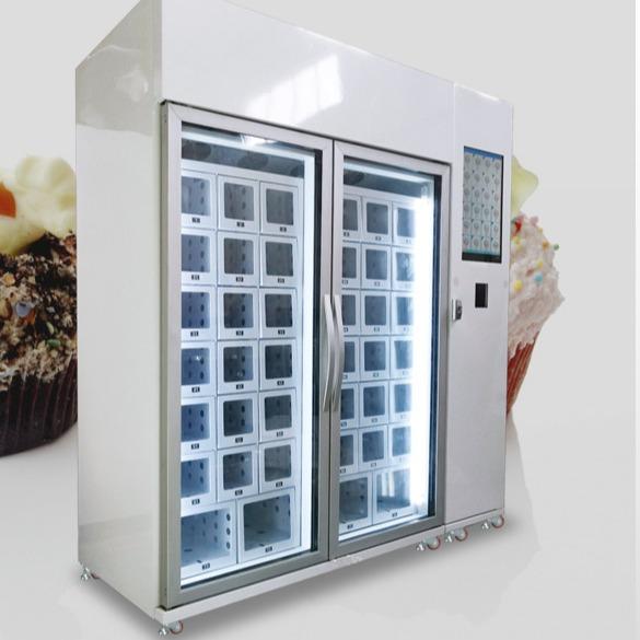 Distributore automatico di raffreddamento dell'armadio del pane con lo schermo a 22 pollici ed il lettore di schede