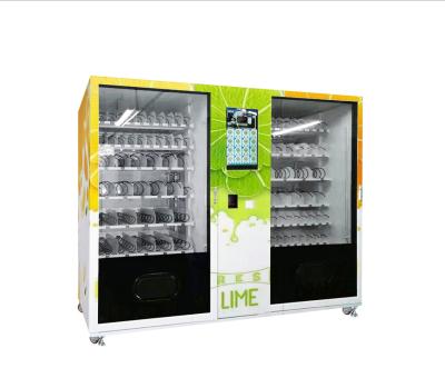 China Cooked Food Meal Vending Machine With NAYAX Card Reader To Sell Snack Ice Cream Drink for sale