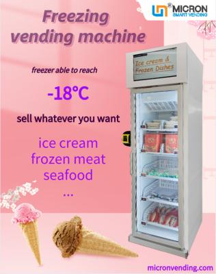 China Android OS Smart Fridge Vending Machine For Vegetable Fruit Egg Meat Freezer Cooling System for sale