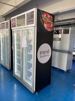 China Android OS Smart Fridge Vending Machine For Vegetable Fruit Egg Meat Freezer Cooling System for sale