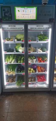 China Máquina de venda automática de geladeira inteligente para frutas e legumes com tela de publicidade e máquina de venda automática de grande capacidade à venda