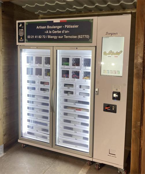 Distributore automatico di raffreddamento dell'armadio del pane con lo schermo a 22 pollici ed il lettore di schede