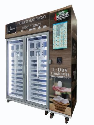China Unmanned Retail Store Cooling Locker Vending Machine To Sell Egg Fruit Meat for sale