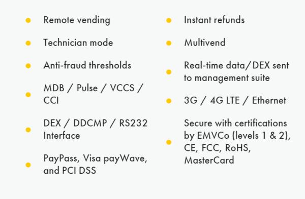 Lettore di schede di RS232 MDB Nayax Support Bank Card e paga di NFC