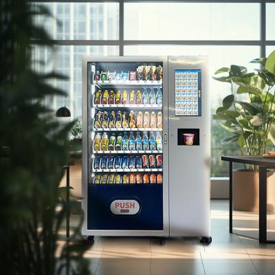 China Automatic Beauty Cosmetics Vending Machines LED Lighting Custom Stickers Display Window for sale