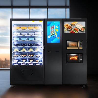 China Máquina de venda automática feita sob encomenda do sanduíche conveniente público do alimento de café da manhã com mícron da micro-ondas à venda