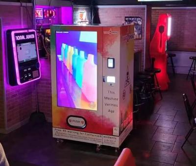 Cina Metallo 55 Inch Touch Screen Digital Drink Vending Machine per scuola di ginnastica con ascensore in vendita