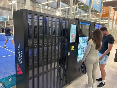 China Sport Clubs Gym Rental Vending Machine With Card Reader For Renting Padel Rackets Tennis Equipment for sale