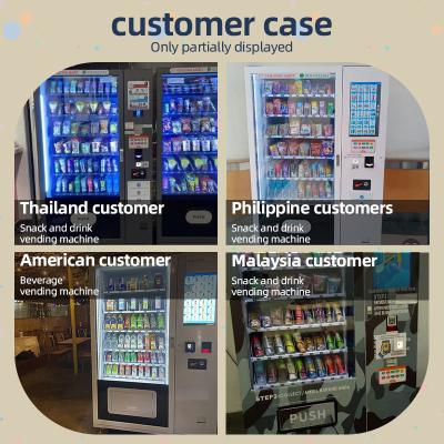 China Shopping Mall Remote Control Smart Vending System Snacks Cold Drinks Bottle Vending Machine for sale
