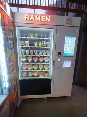 China Free Hot Water Supply For Cup Noodle Instant Ramen Milk Tea Vending Machine With Card Reader for sale