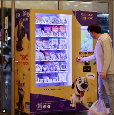 China Customized Spiral Lockers Combination Vending Machine For Dog Cat Food Treats Toys Pet Vending Machine for sale