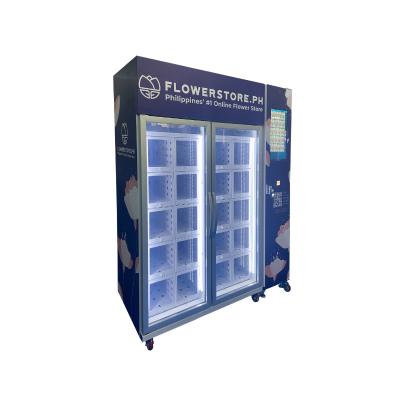 China 24/7 Self Service Cooling Locker Machine For Fresh Flowers Pot Plants Cholocate Vending Machine for sale