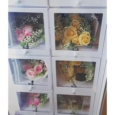 China 24/7 Self Service Cooling Locker Machine For Fresh Flowers Pot Plants Cholocate Vending Machine for sale