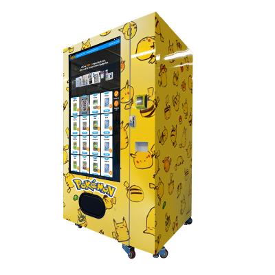 China 55-inch Full Touch Screen Pokémon Vending Machine With Card Reader Custom Graphics for Pokémon PTCG Game Cards for sale