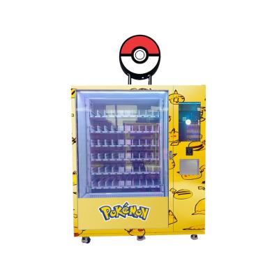 China Custom Logo Lightbox Pokemon PTCG Cards Vending Machine With Lift Touchscreen For Advertising for sale