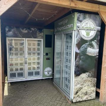 China Pas de sticker locker automaat aan met contant betalingssysteem en R290 koelmiddel for sale
