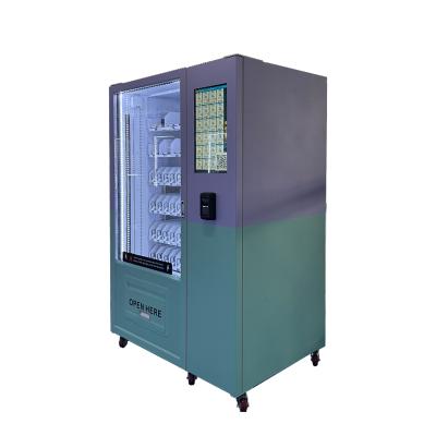 China 350-600 Capacity Frozen Food Vending Machine with 21.5 Inch Touch Screen and Durable Metal Frame for sale