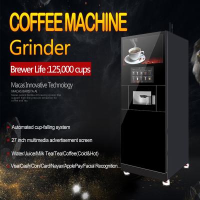 China Máquina de venta de café de pie para el café proteína batido té fácil conveniente manera de obtener un café diario en venta