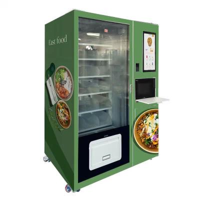 China Frozen Food Vending Machine with 3℃ Refrigeration Built-In Microwave Station and Waste Reduction Technology for sale