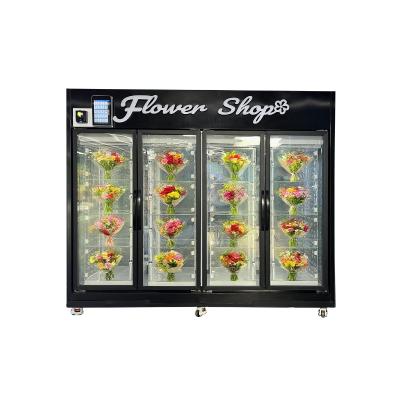 China Smart Flower Vending Machine with 10 inch Touchscreen, Android 11.1 OS, and 32 Lockers for Fresh Flowers Preservation for sale